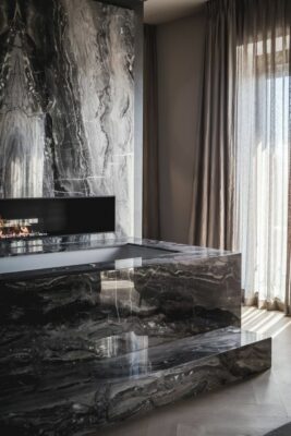 หินอ่อนเวนิส เกรย์ Venice Grey หินอ่อนสีเทาอมน้ำตาล